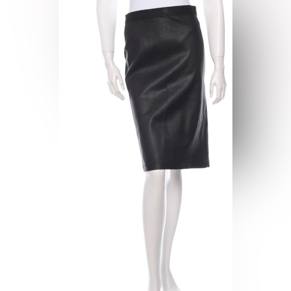 Helmut Lang | Skirts | Helmet Lang Leather Pencil Skirt | Poshmark